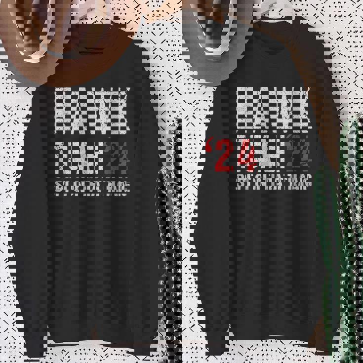 Hawk Tuah Spit On That ThangHawk Tush Hawk Tuah 2024 Sweatshirt - Monsterry