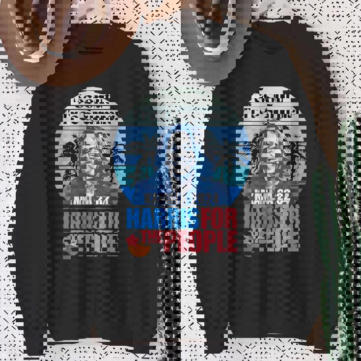 Kamala Harris Coconut Tree Summer Sweatshirt - Monsterry