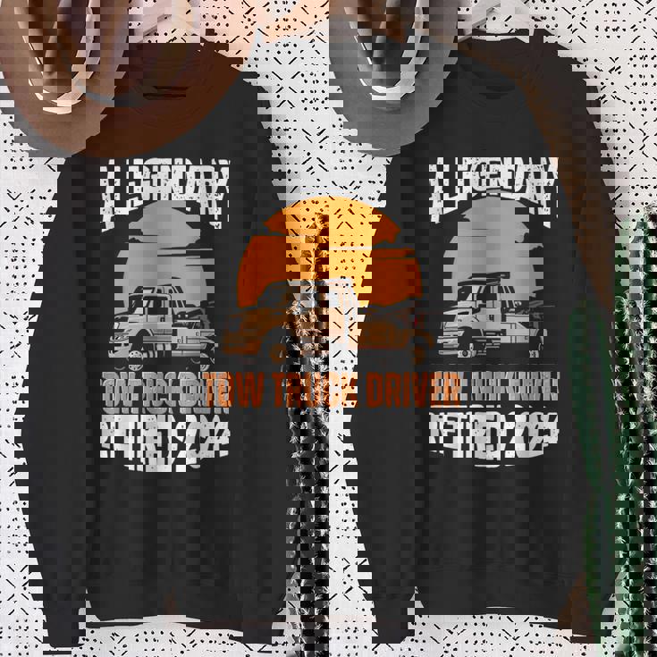 Legendary Tow Truck Driver Retired 2024 Retirement Costume Sweatshirt ...