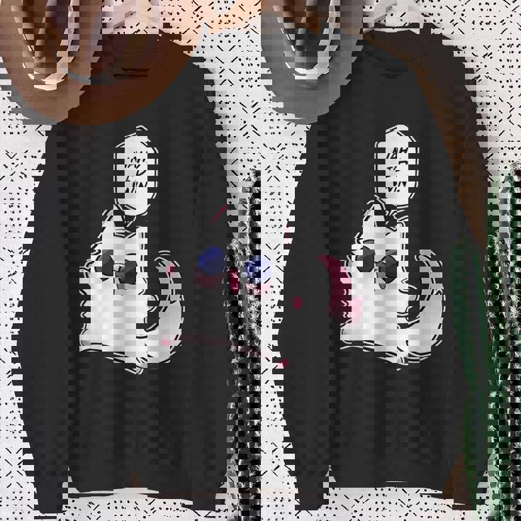 Nah I'd Win Gojo Cat Meme Sweatshirt | Seseable UK