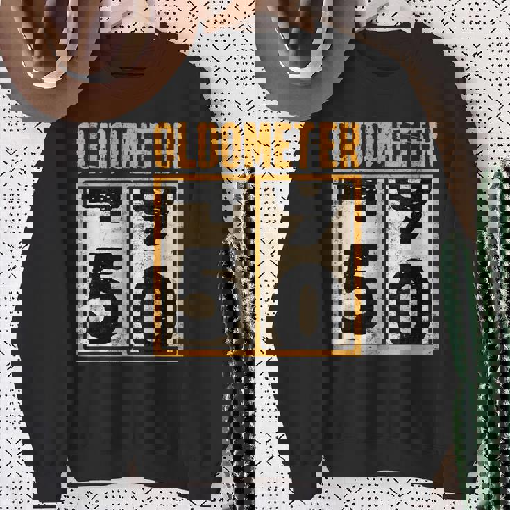 Oldometer 50 Years Old Odometer 50Th Birthday Turning 50 Sweatshirt ...