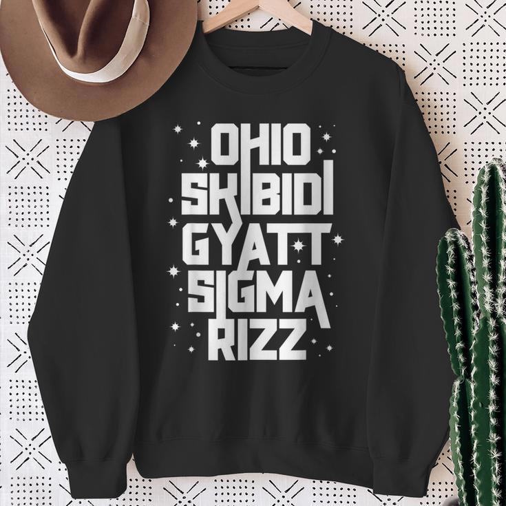 Skibidi Rizz Gyatt Ohio Sigma Rizzler Toilet Meme Sweatshirt - Thegiftio