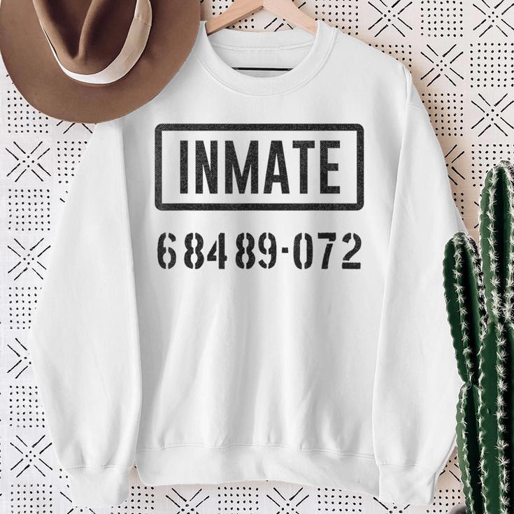 Fun Prison Or Jail Inmate Prisoner Number Halloween Costume Sweatshirt ...