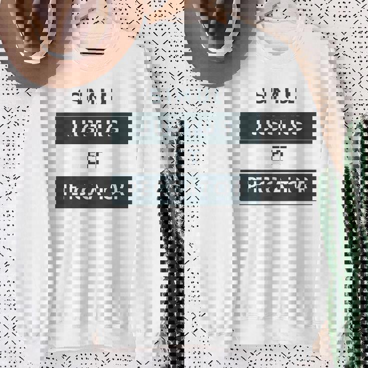 Simul Justus Et Peccator Reformed Calvinist Protestant Sweatshirt ...