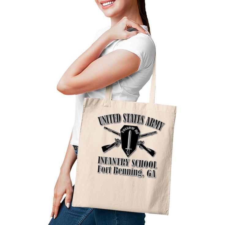 US Army Infantry School Back Tote Bag - Monsterry