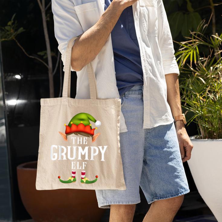 Grumpy Elf Group Christmas Pajama Party Tote Bag - Monsterry