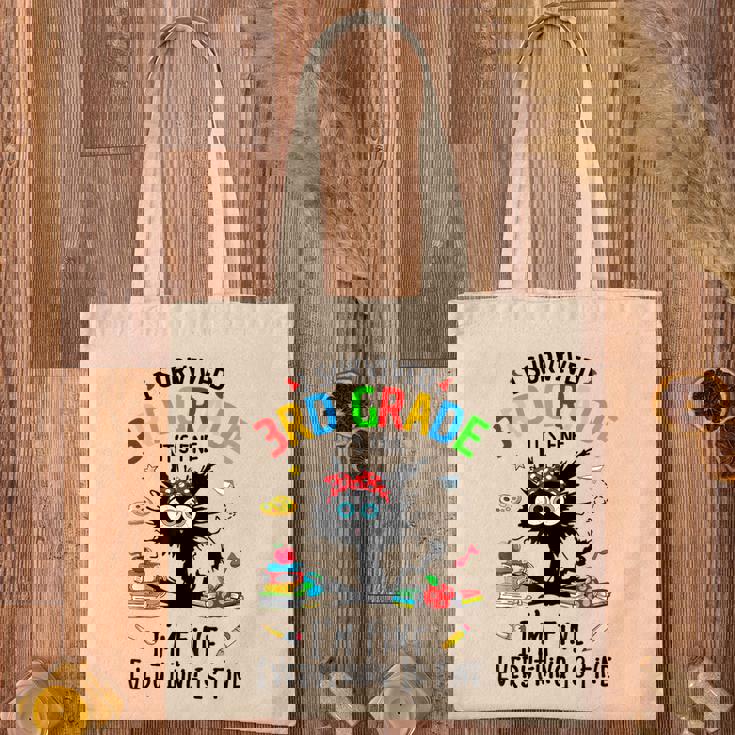 Last Day Of School I Survived 3Rd Grade 3 Grade Tote Bag - Monsterry