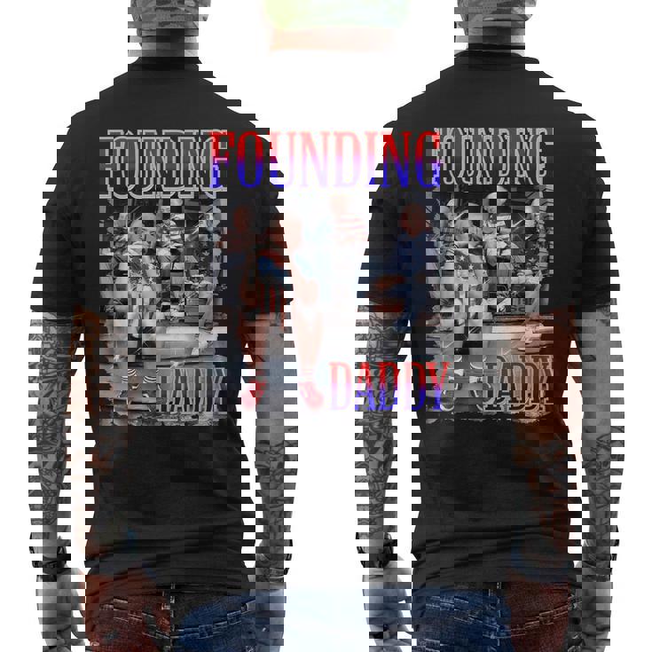 4Th Of July Founding Daddy George Washington 1776 Men's T-shirt Back ...