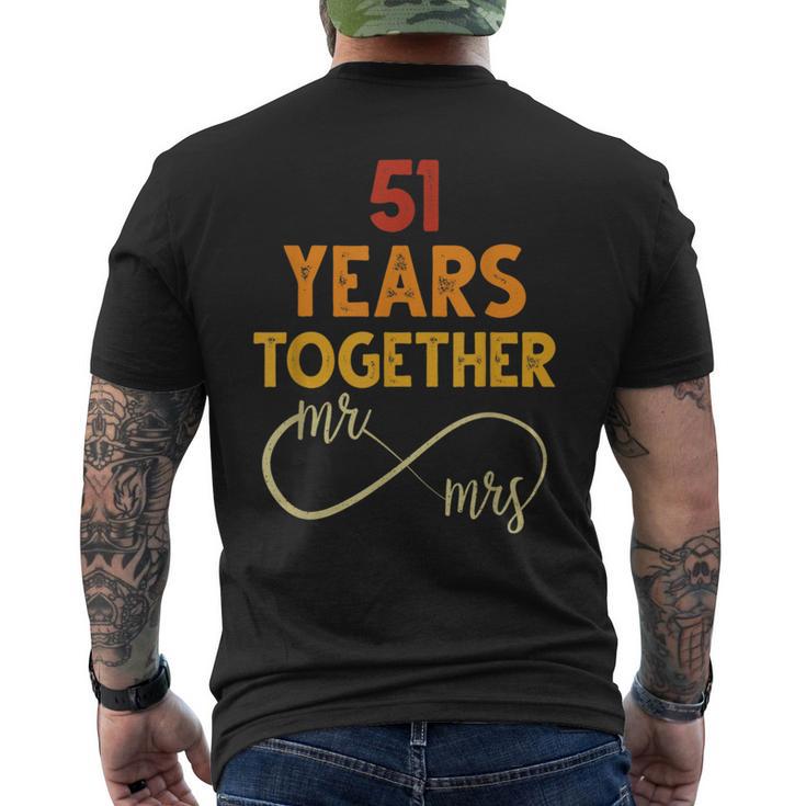 51 Years Together Mr & Mrs Couple Matching 51St Anniversary Men's T ...