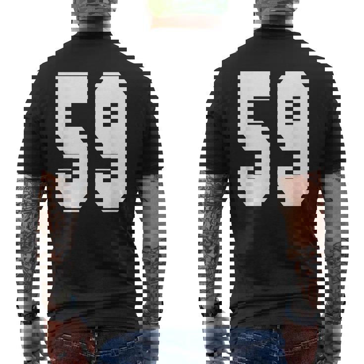 59 Team Sports Jersey Front & Back Number Player Fan Men's T-shirt Back ...