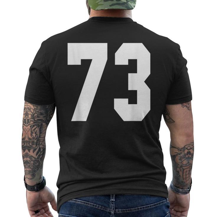 73 Team Sports Jersey Front & Back Number Player Fan Men's T-shirt Back ...