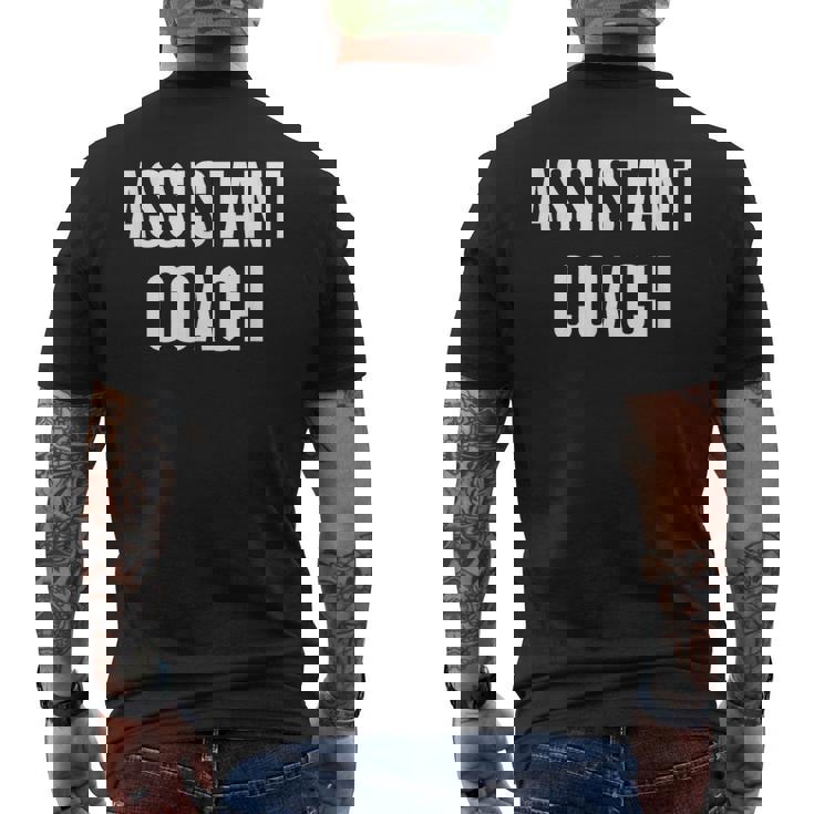 Assistant Coach T Double Sided Front Back Men's T-shirt Back Print ...