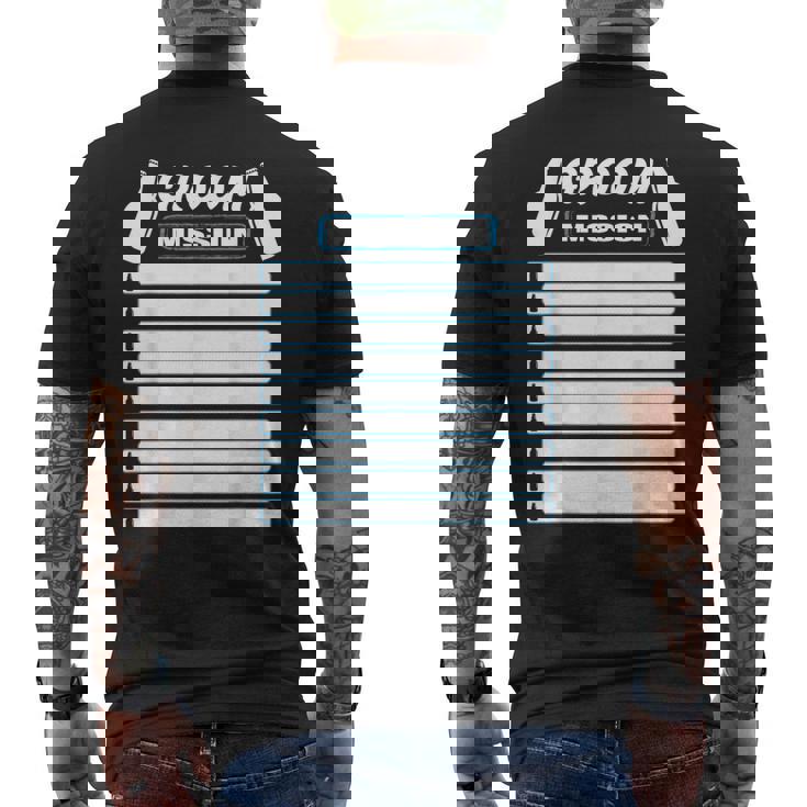 Bachelor Party With Checklist Tasks For The Groom Diy Men's T-shirt ...