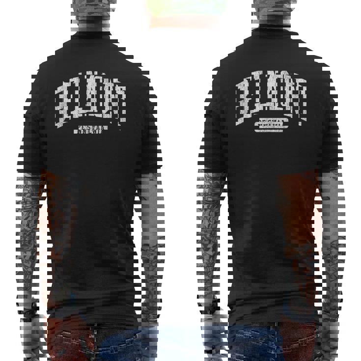 Belmont Pennsylvania Pa Js03 College University Style Men's T-shirt Back Print - Monsterry