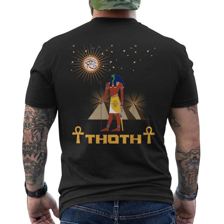 Egyptian God Thoth Ancient Egyptian Pyramids Ankh Symbol Men's T-shirt ...