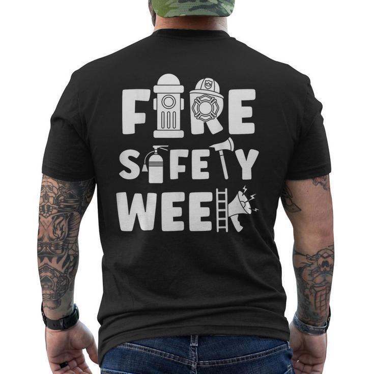Fire Safety Week Prevention Month Firefighter Stop Drop Roll Men's T ...