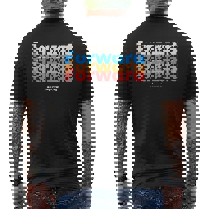 Forward Focus Reach Your Goals Growth Mindset Men's T-shirt Back Print - Monsterry