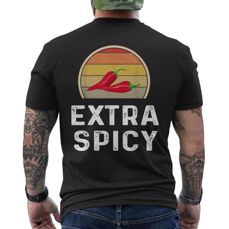 Chili Pepper Extra Spicy Cook Off Retro Men's T-shirt Back Print ...