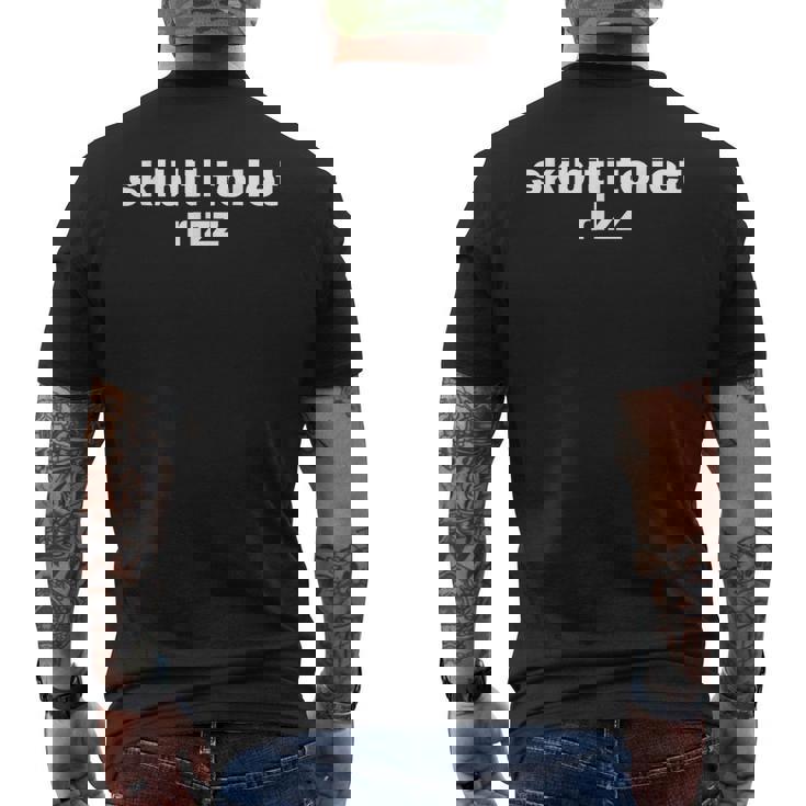 Viral Influencer Brain Rot Slang Skibiti Toilet Rizz Men's T-shirt Back ...