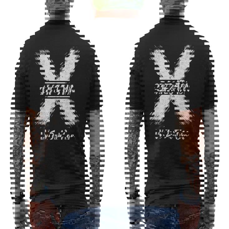 Gen X We Don't Care Generation Slang Sayings Men's T-shirt Back Print ...