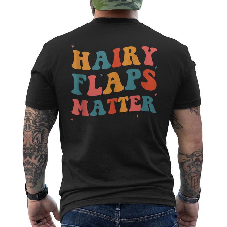 Hairy Flaps Matter Inappropriate Rude Joke Men's T-shirt Back Print ...