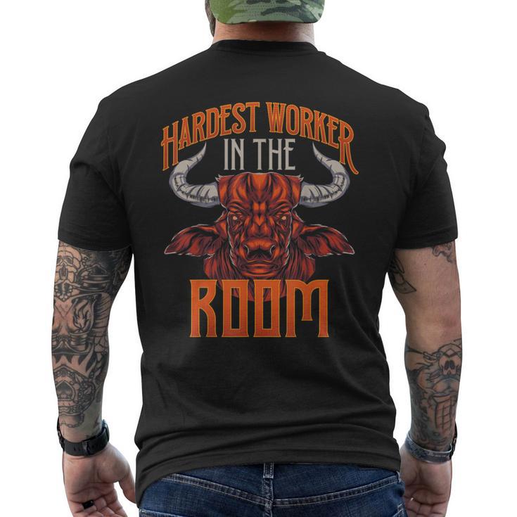 Hardest Worker In The Room Gym Workout Fitness Bodybuilder Men's T ...
