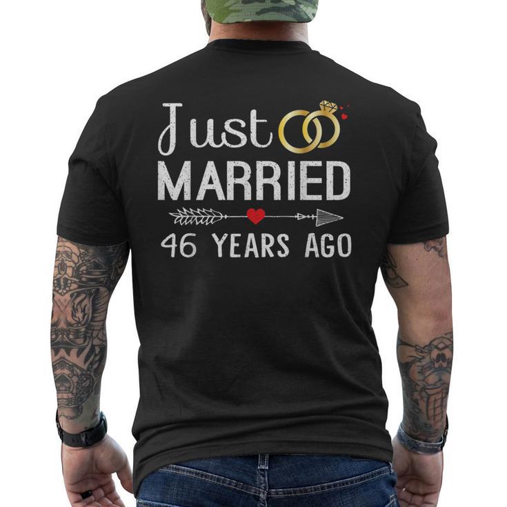 Just Married 46 Years Ago 46Th Anniversary For Couple Men's T-shirt ...