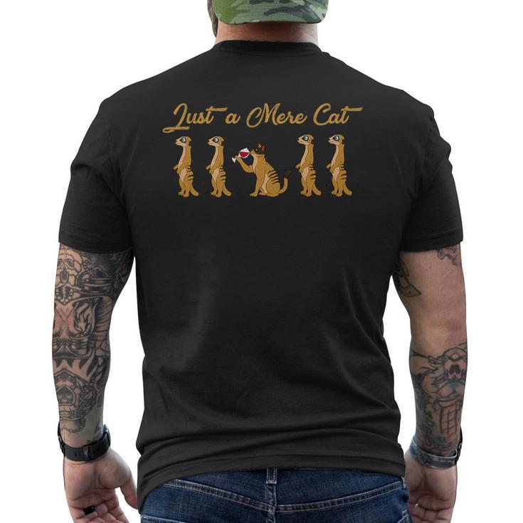 Just A Mere Cat Meerkat Camo Kitten Premium Men's Back Print T-Shirt ...