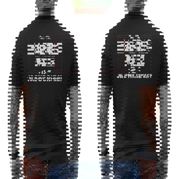 Kamala Harris Tim Walz Waltz 2024 We Are Not Going Back Men's T-shirt ...