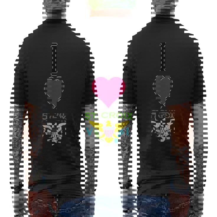 I Love St Croix Us Virgin Islands Eagle Flag Vertical Men's T-shirt ...