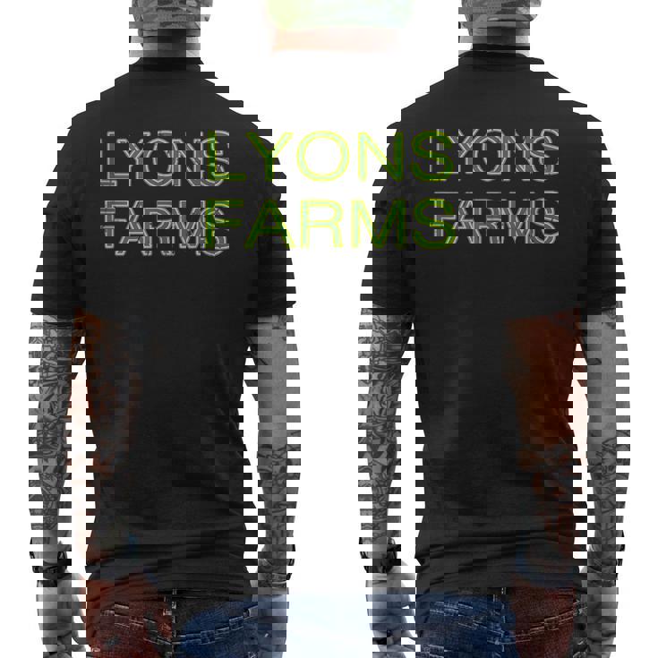 Lyons Farms Squad Family Reunion Last Name Team Men's T-shirt Back ...