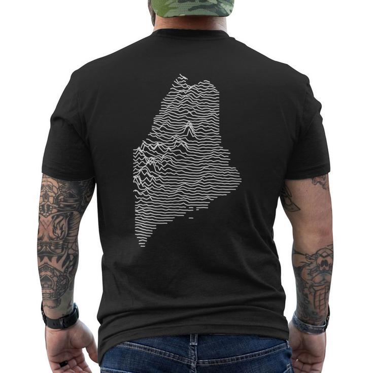 Maine Division Unknown Elevations Retro Topography Map Men's T-shirt ...