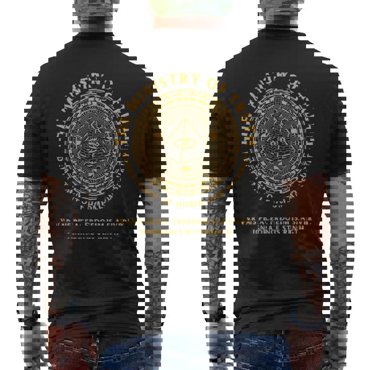 Ministry Of Truth Disinformation Governance Board Men's Back Print T ...