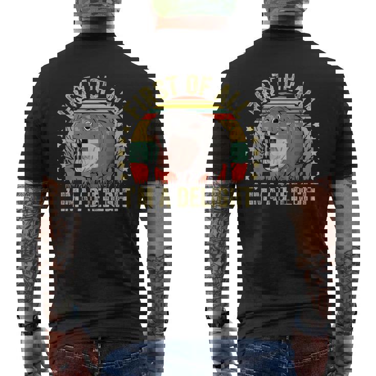 Moo-Deng First Of All I'm A Delight Vintage Angry Moo Deng T-shirt ...