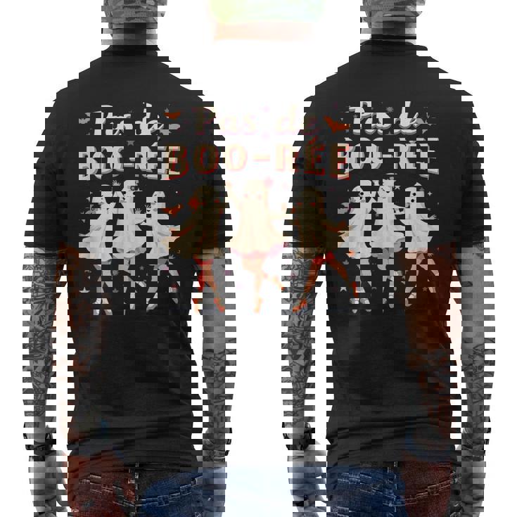 Pas de BOO-rée Ghost Ballet Dancer Halloween Dance Teacher Men's Back ...