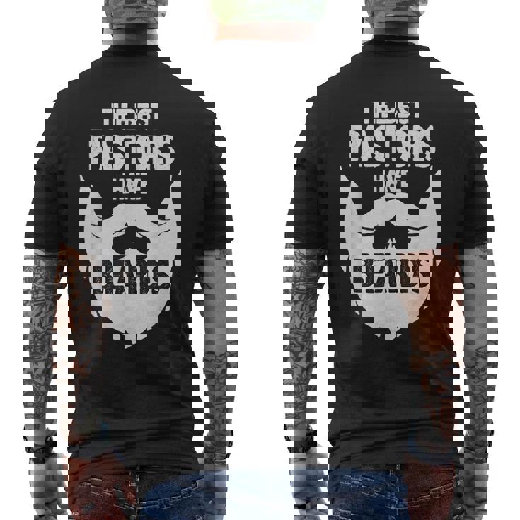 Pastor Appreciation Best Bearded Clergy Minister Men's T-shirt Back ...