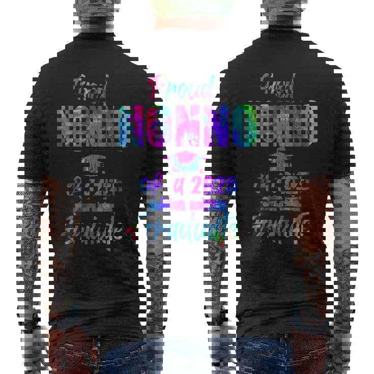 Proud Nonno Of 2025 Graduate Tie Dye Family Reunion Match Men's T-shirt Back Print - Monsterry