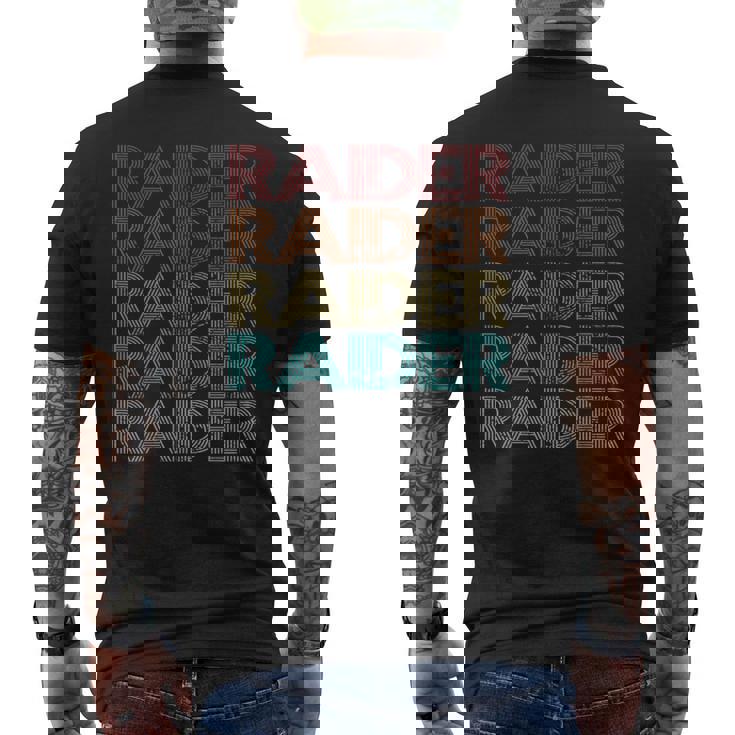 Retro Vintage Raider Men's T-shirt Back Print - Monsterry