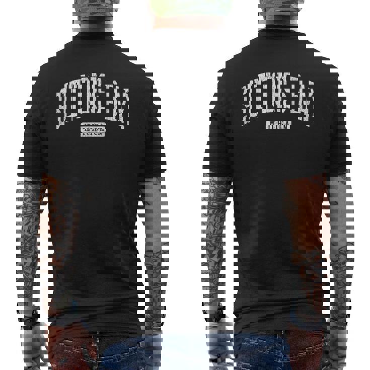 Suttons Bay Michigan Mi Js03 College University Style Men's T-shirt Back Print - Monsterry