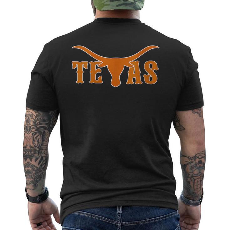 Texas Usa Longhorn Austin Pride Bull American Men's T-shirt Back Print ...