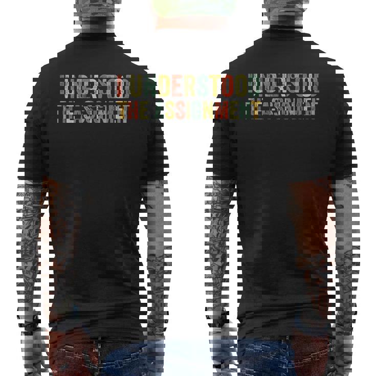 I Understood The Assignment Meme Popular Culture Trend Men's T-shirt ...