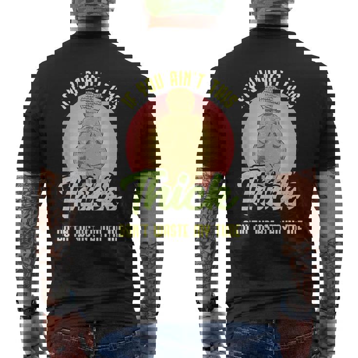 Venus Of Willendorf Fertility Goddess Thicc Meme Men's Back Print T ...