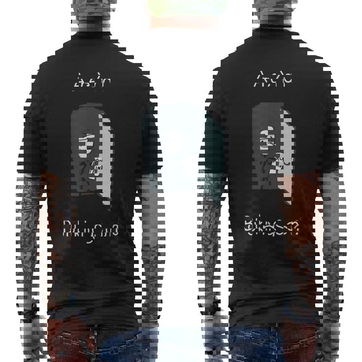 Are Ya Bulking Son Gym Meme Men's Back Print T-Shirt - Monsterry