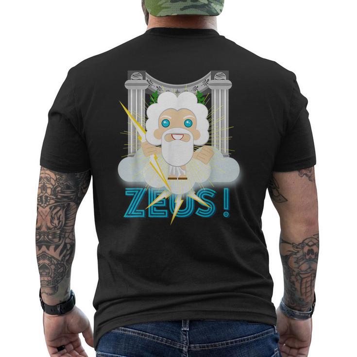 Zeus Greek God Mythology Kawaii Mount Olympus Men's T-shirt Back Print ...