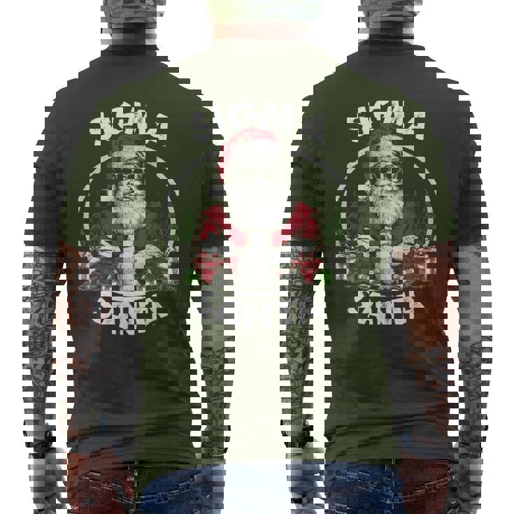 Sigma Claus Vintage Cool Santa Meme Sigma Christmas Men's T-shirt Back ...