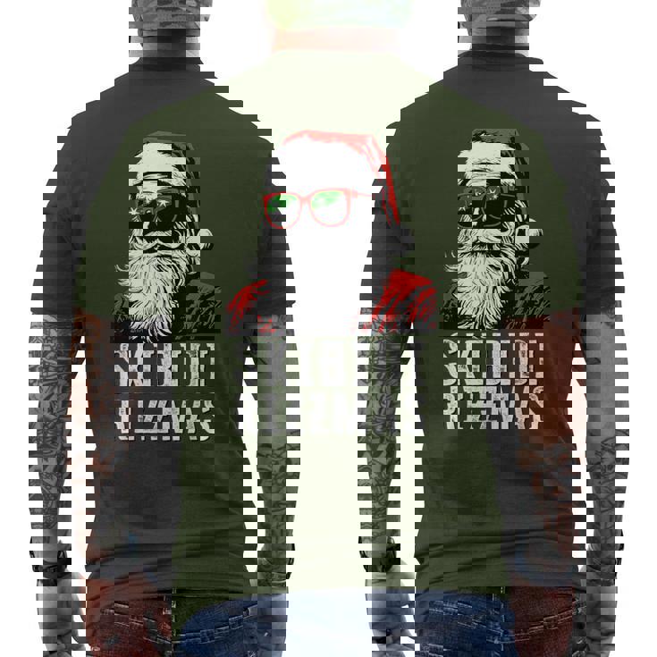 Skibidi Rizzmas Christmas Rizz Santa Claus Charisma Kid Cool Men's T-shirt Back Print | Mazezy