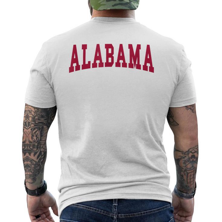 Alabama Throwback Classic Men's T-shirt Back Print | Mazezy