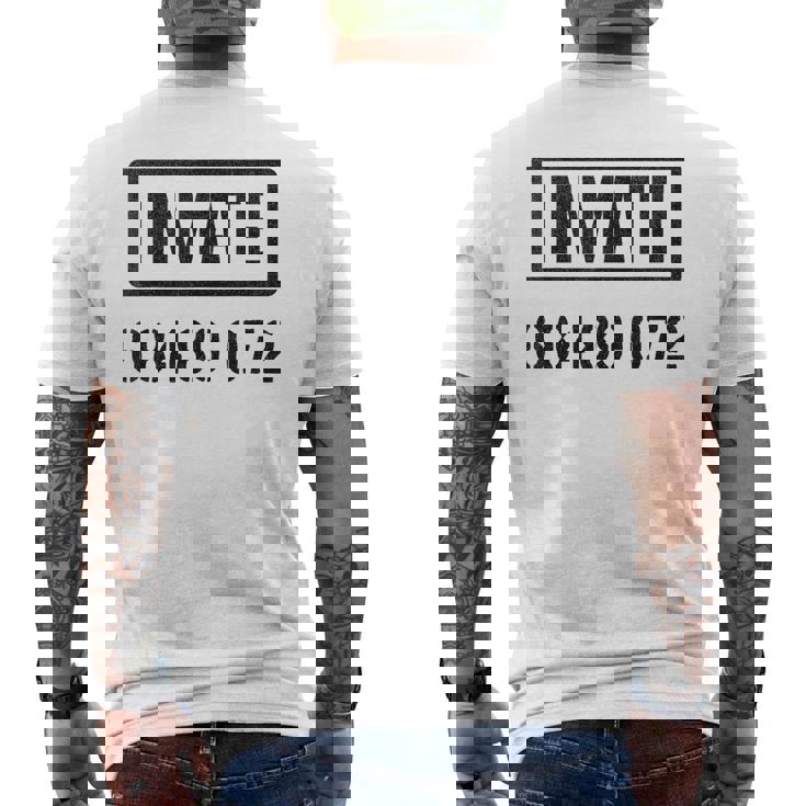 Fun Prison Or Jail Inmate Prisoner Number Halloween Costume Men's T ...