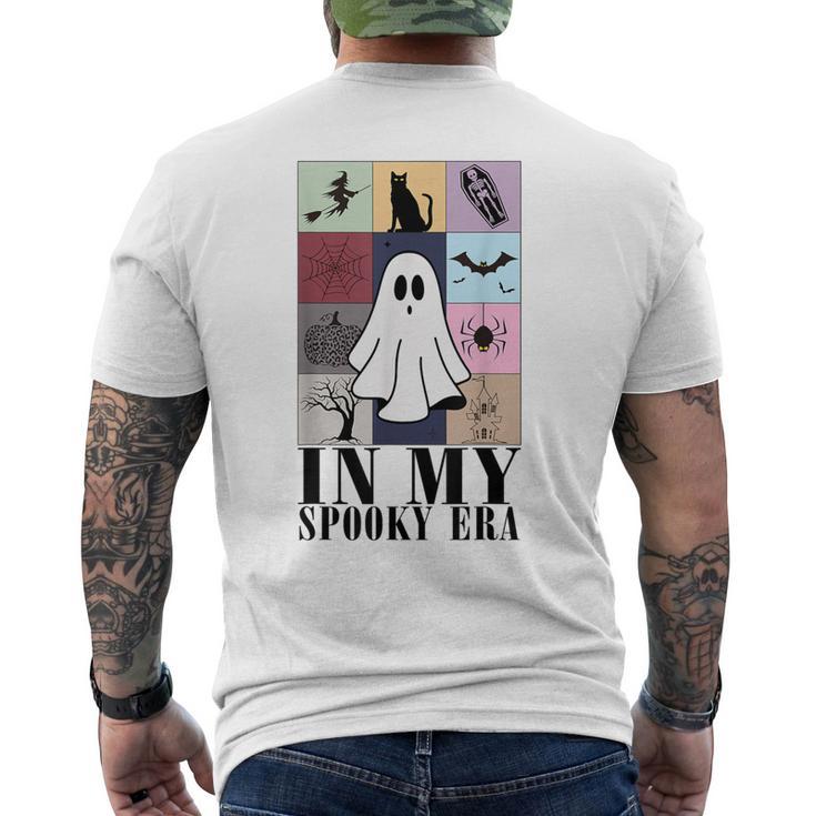Ghost Retro Halloween In My Spooky Era Men's T-shirt Back Print | Mazezy