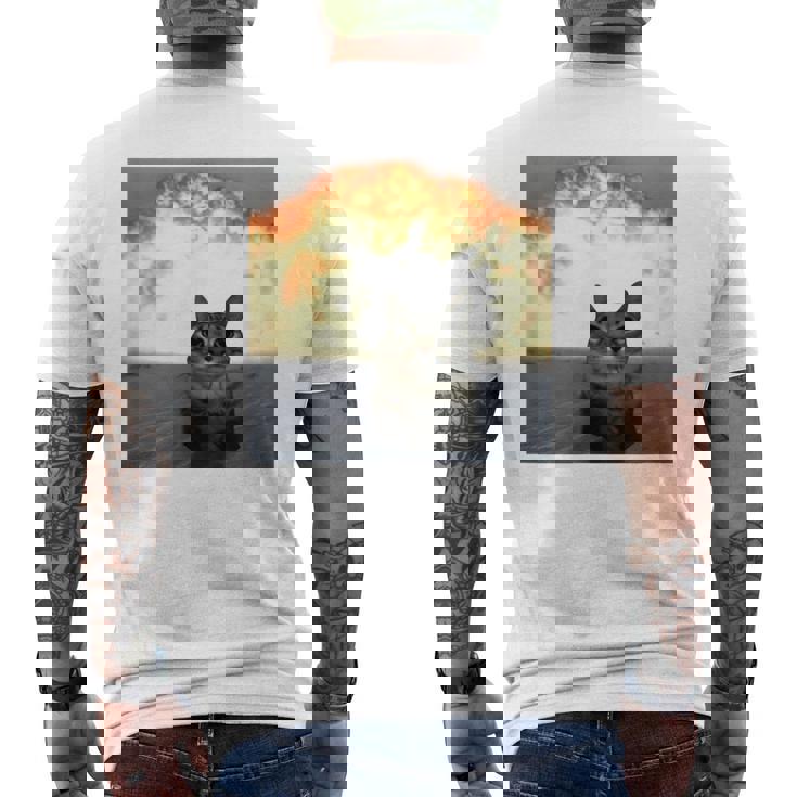 Goofy Cat Explosion T-Shirt - Monsterry